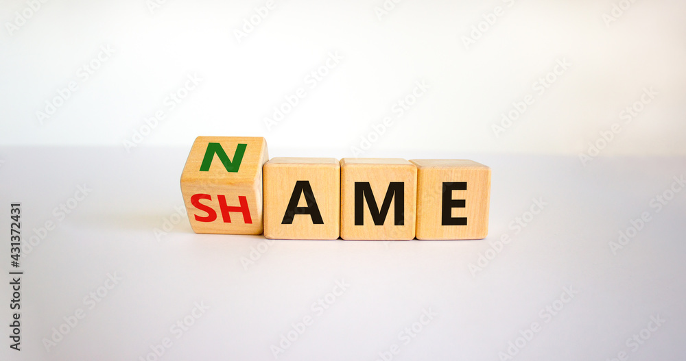 Name or shame symbol. Turned the cube and changed cube and changes the ...