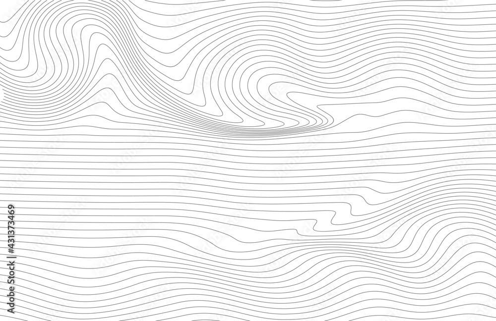 Stripes Lines Wavy Flowing White Background Stock Vector | Adobe Stock