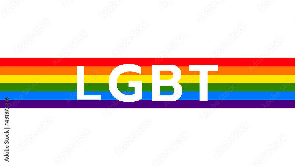 LGBT pride flag Symbols Rainbow colors. LGBT designs isolated on white ...