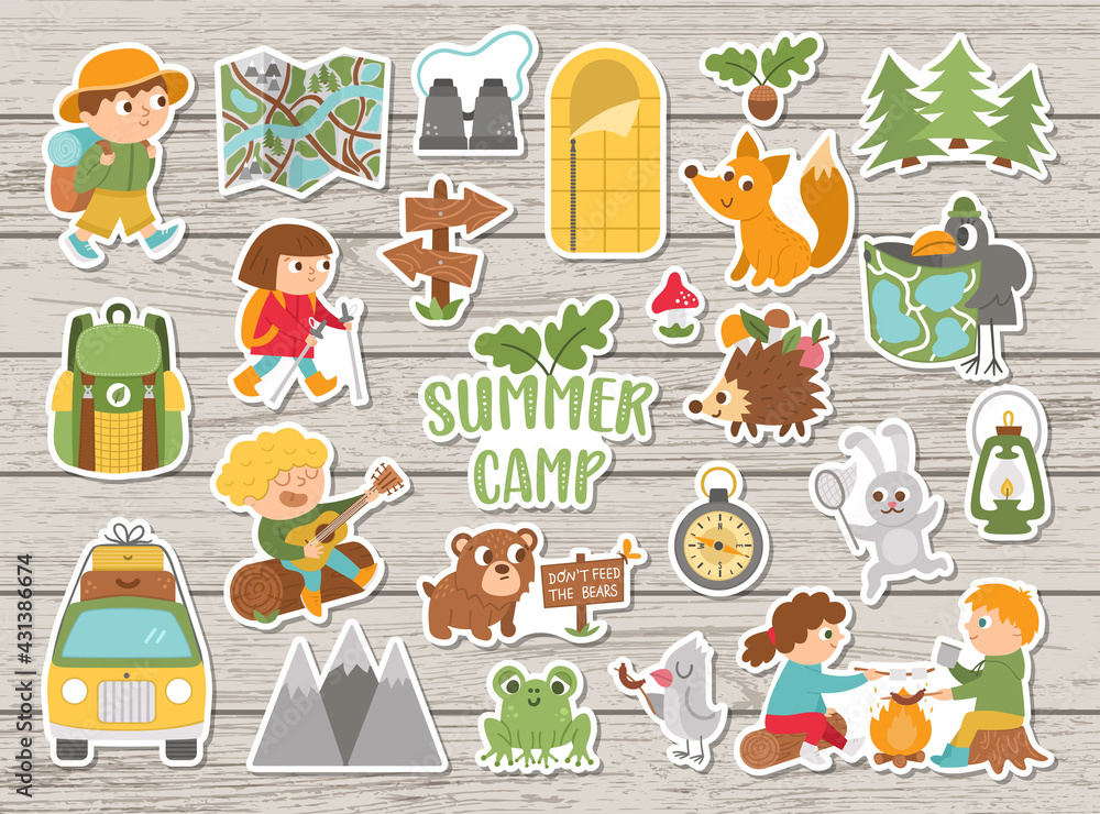 Packing For Camping Clipart