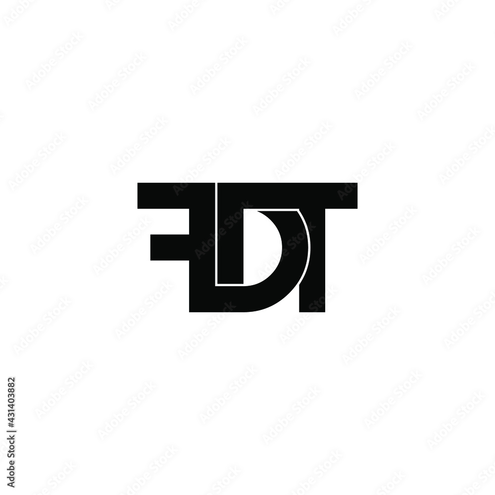 fdt letter original monogram logo design Stock Vector | Adobe Stock