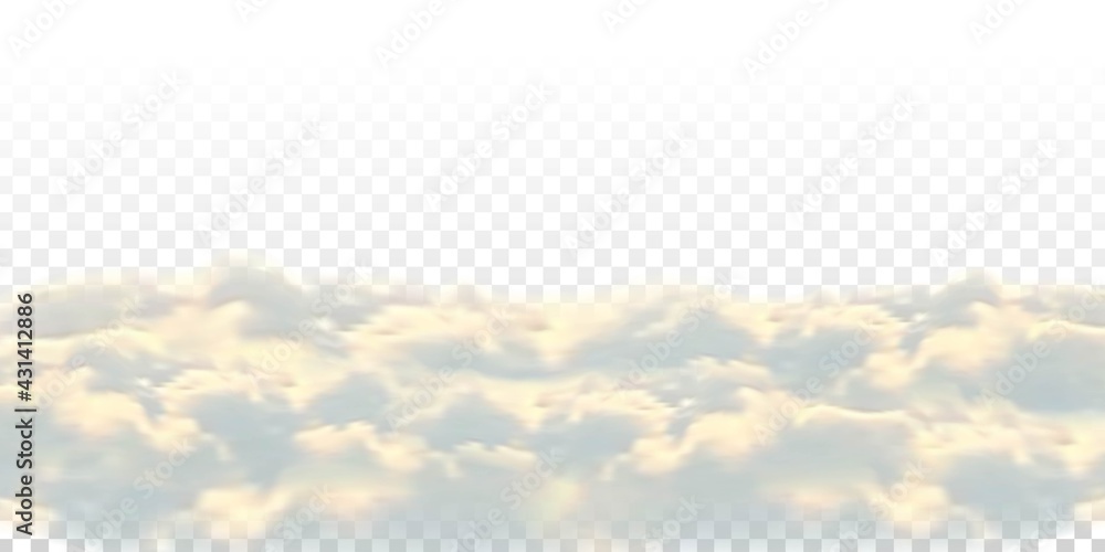 Vector realistic isolated cloud for template decoration and covering on ...