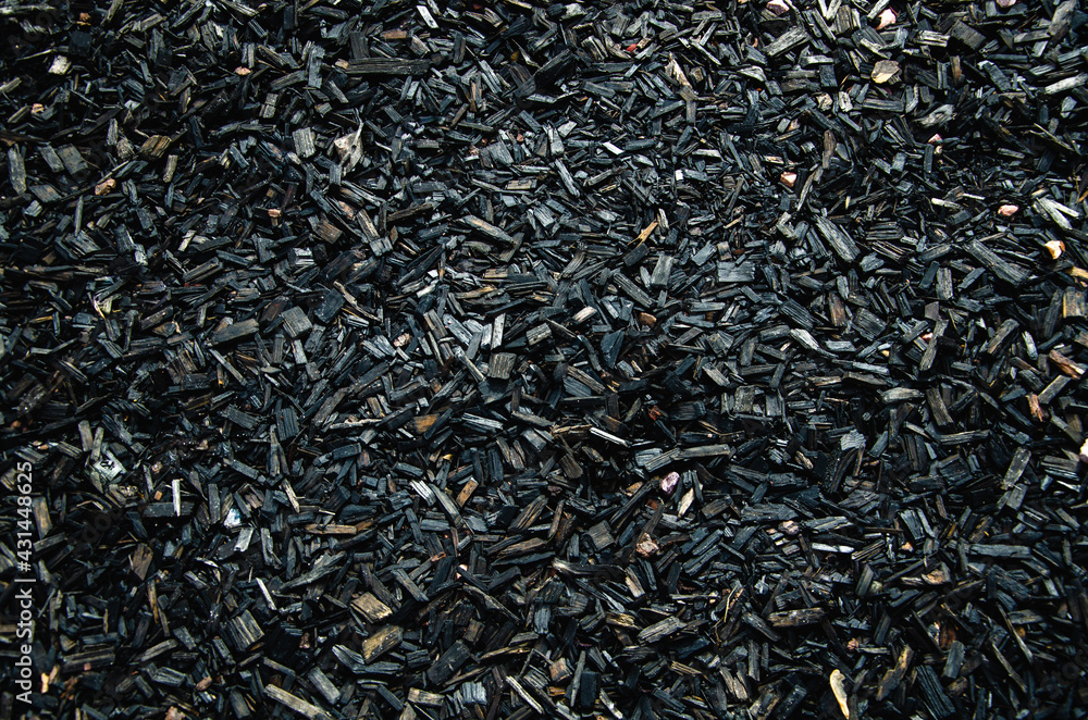 Black Wood Mulch Texture Background Stock Photo | Adobe Stock