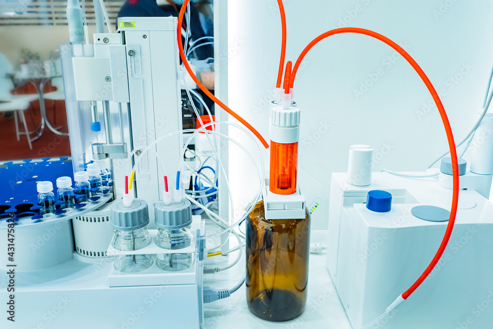 Pharmaceutical industry. Laboratory of a pharmaceutical company ...