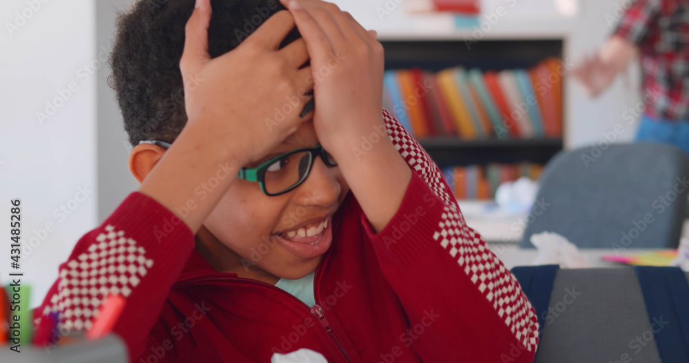 Angry Student In Classroom
