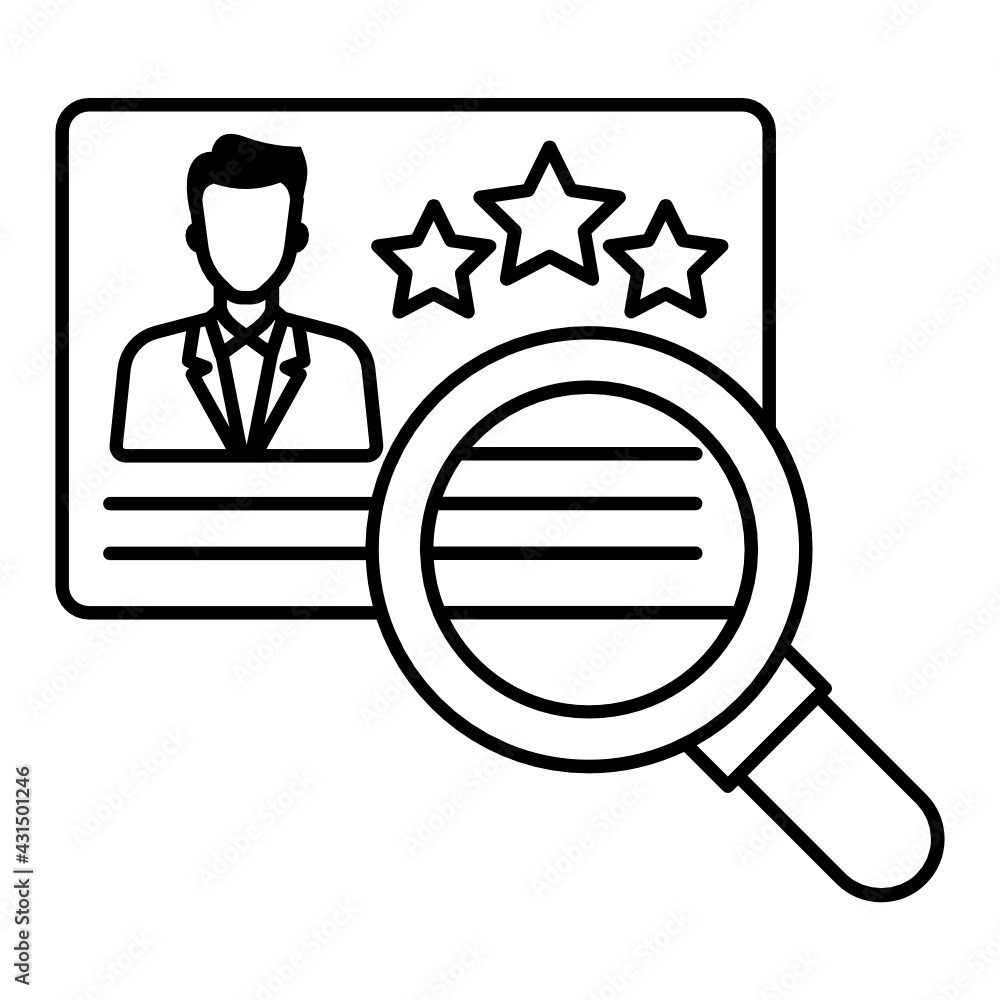 Recruitment Concept, Hrm symbol on white background, Finding Right ...