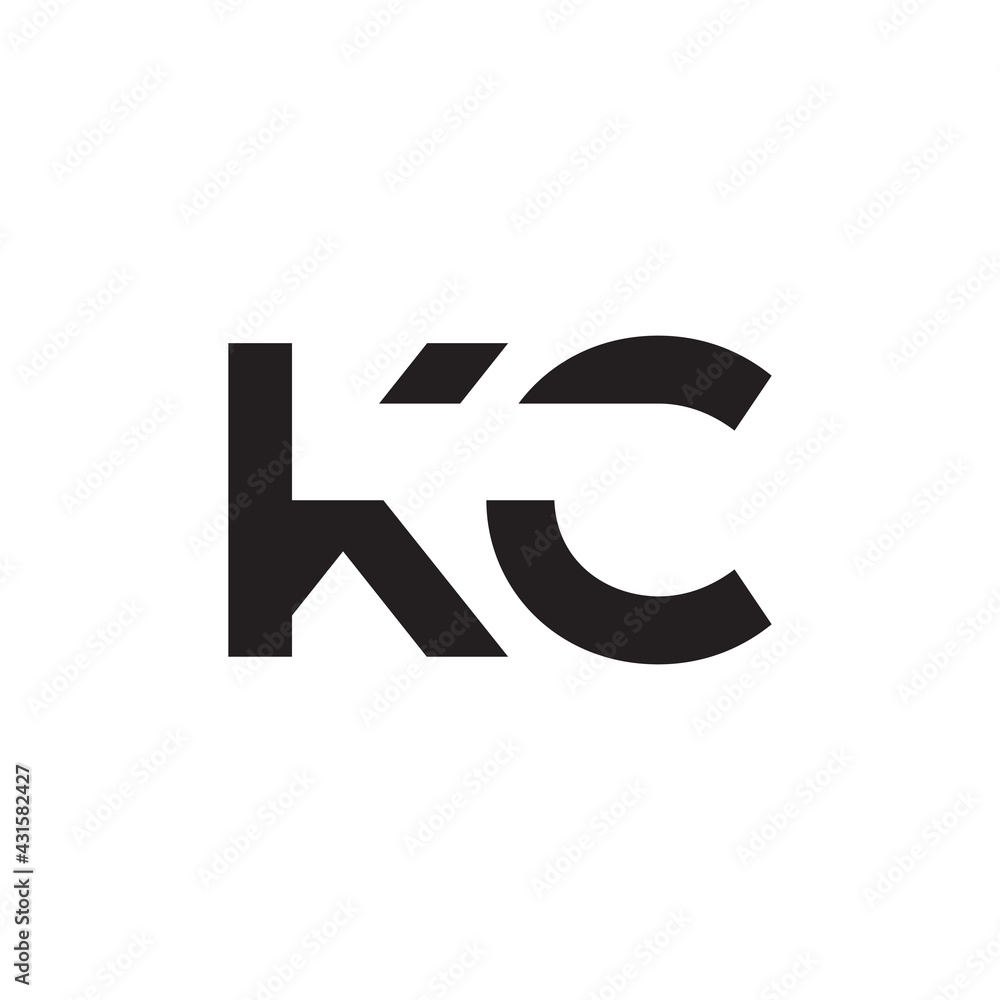kc initial letter vector logo Stock Vector | Adobe Stock