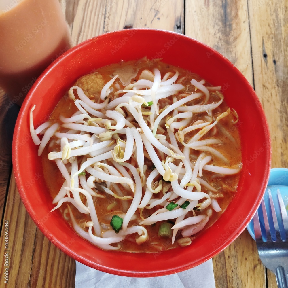 malaysian curry mee Stock Photo | Adobe Stock