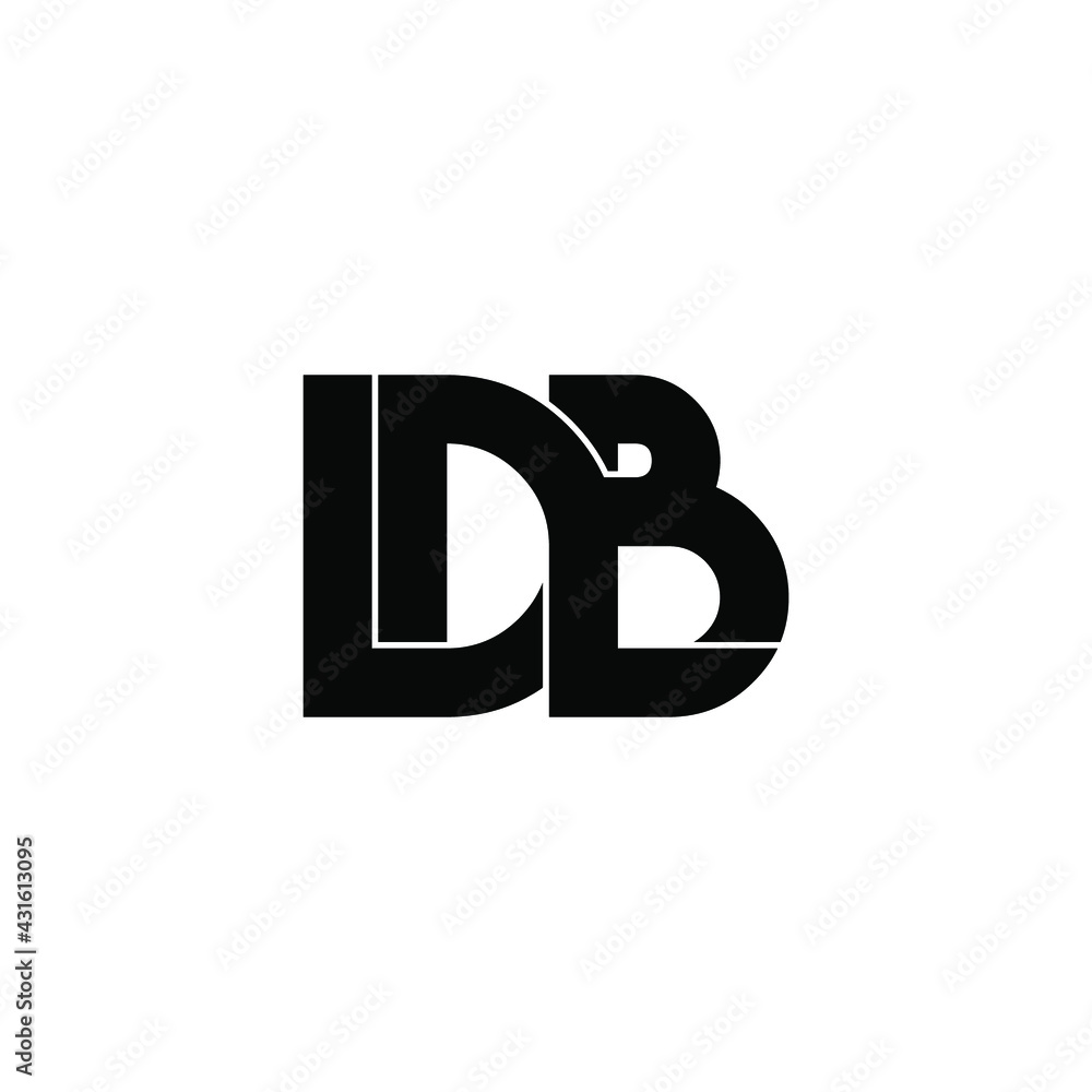 ldb letter original monogram logo design Stock Vector | Adobe Stock