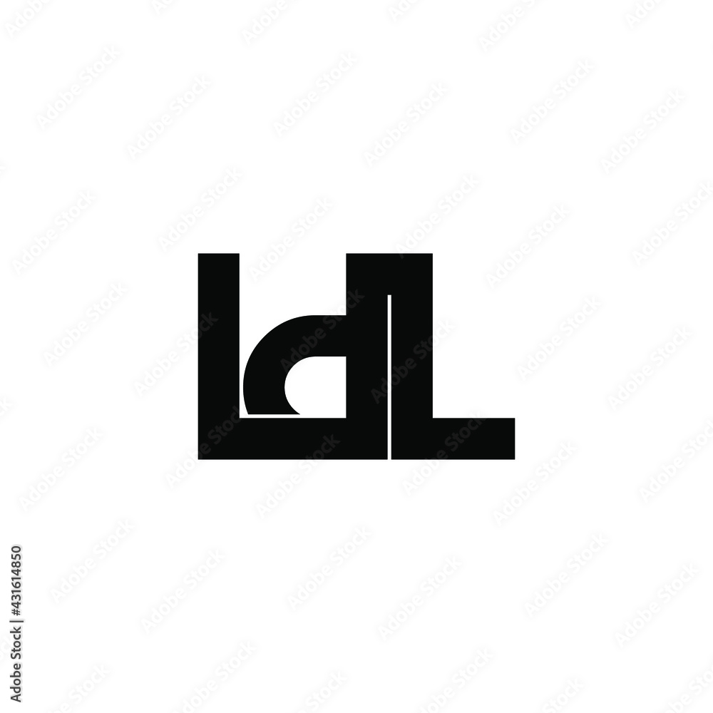 ldl letter original monogram logo design Stock Vector | Adobe Stock
