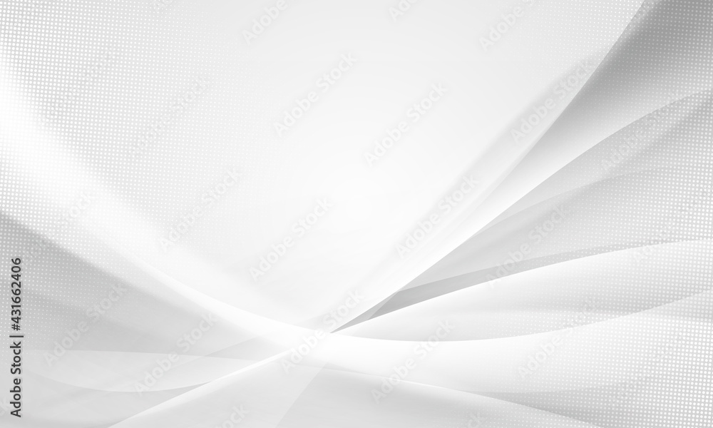 Abstract white background poster with dynamic. technology network ...