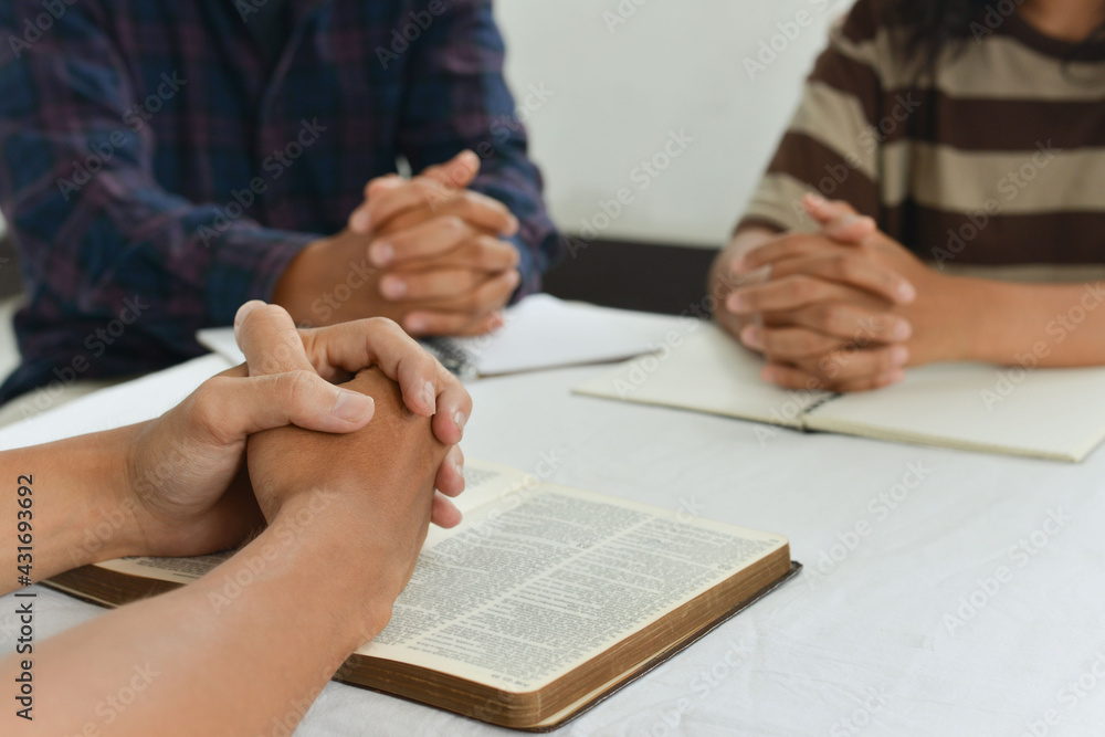 Christian groups sitting within the Church. Studying the word of God in ...