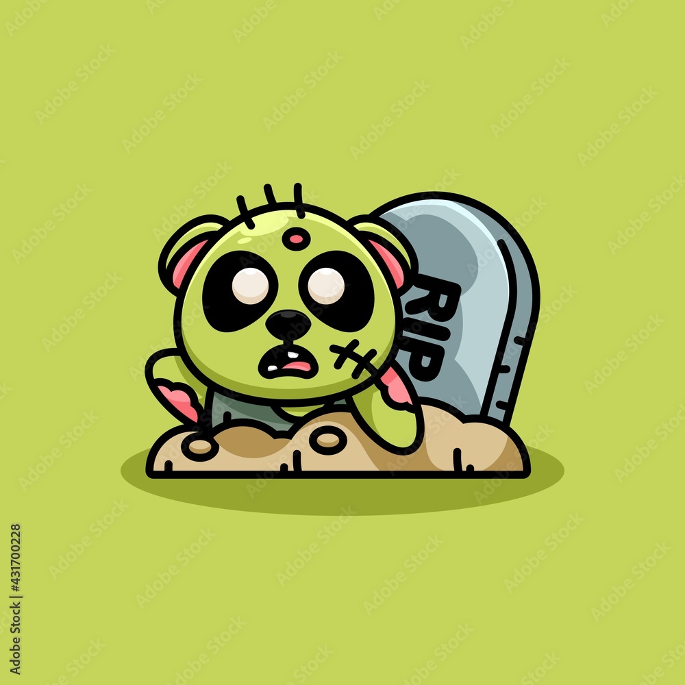 Cute Zombie Panda