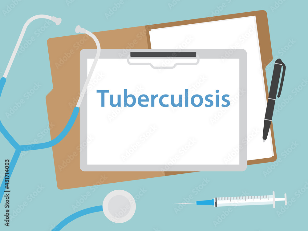 Tuberculosis written in patient card, medical concept- vector ...