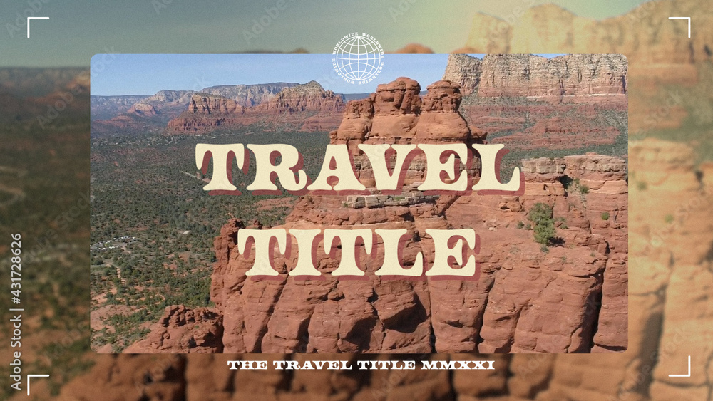 Travel Title Stock Template | Adobe Stock