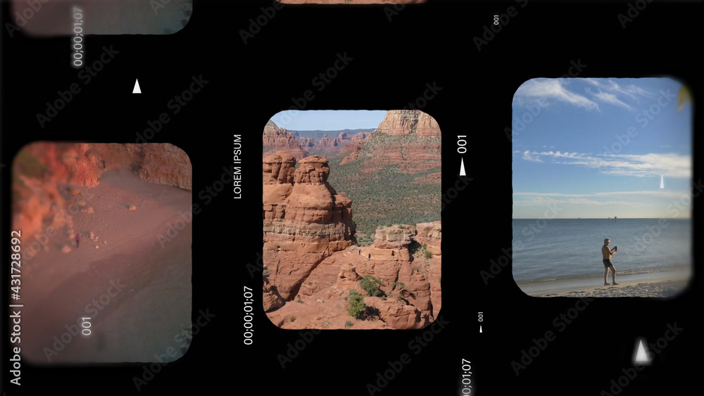 Vertical Contact Sheet Title Stock Template | Adobe Stock