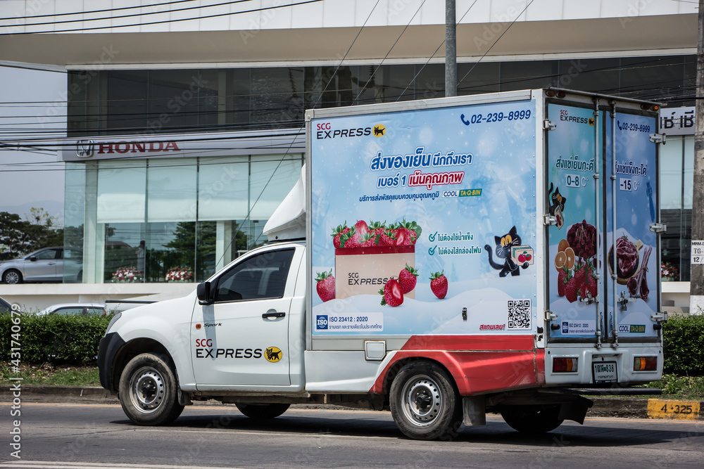 Container truck of SCG Logistics Transportation company Stock Photo ...