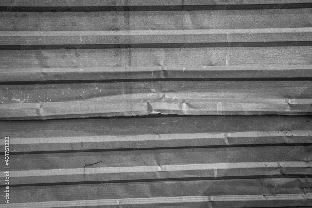 Trapezoidal metal sheet in close up - background or texture Stock Photo ...