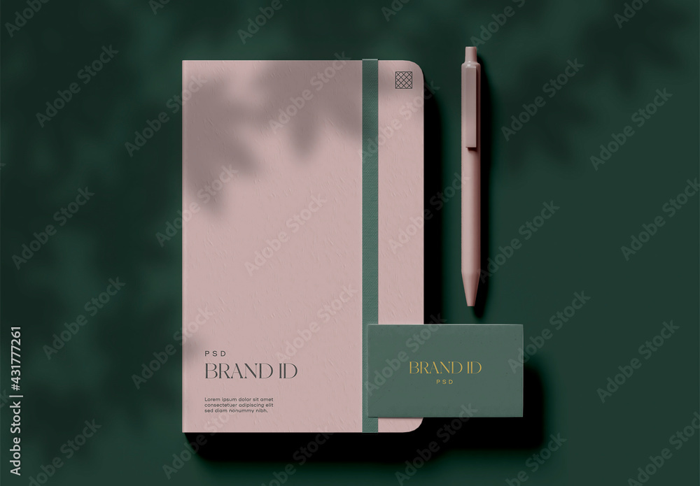 Branded Personal Planner Mockup Stock Template | Adobe Stock