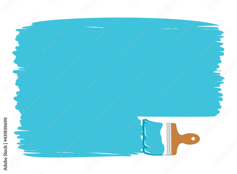 paint brush stroke frame, banner vector illustration isolated Stock ...