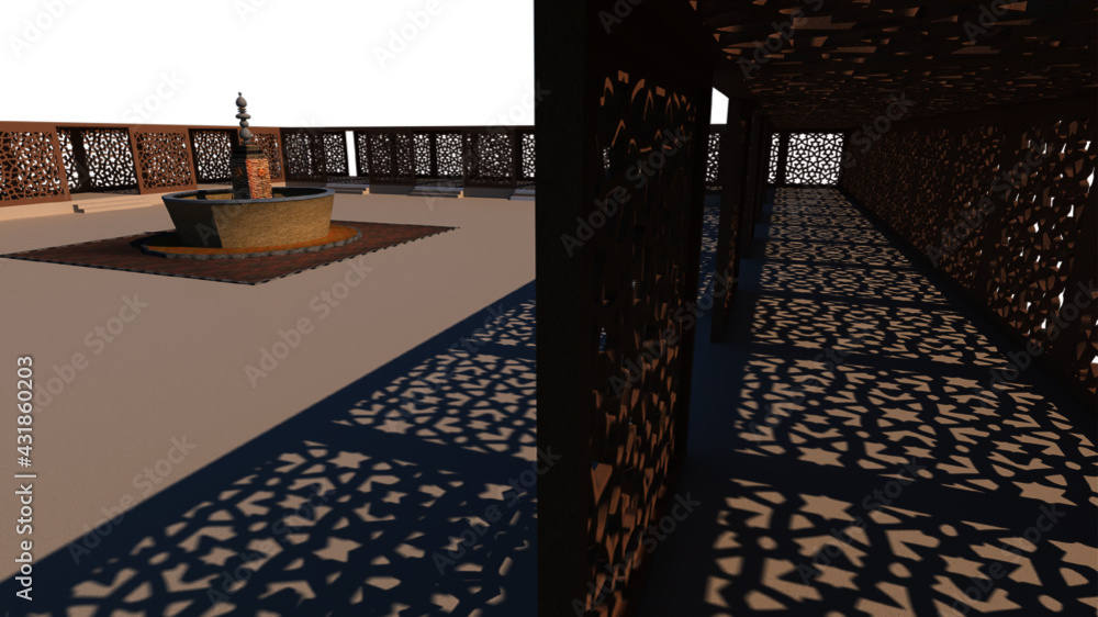 jali wall . shatters and light beams . jali pattern . jali in light and ...