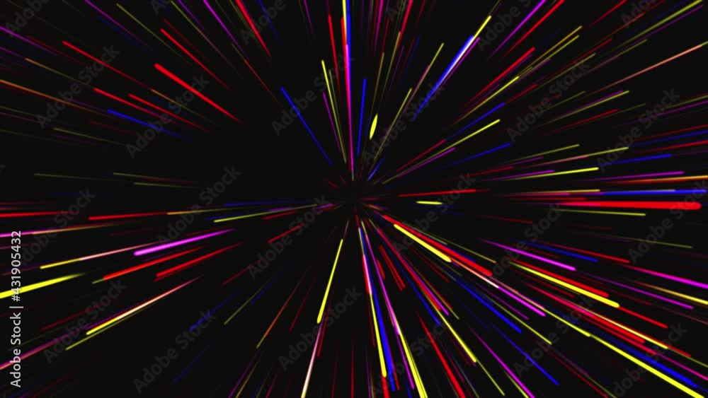 Vidéo Stock Abstract background of fast moving particles. Movement at ...