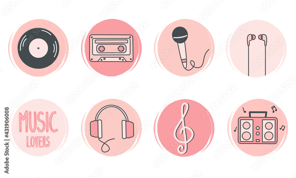 cute vector set of logo design templates, icons and badges for social ...