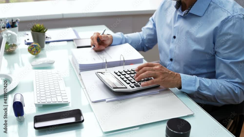 Budget And Accounting Paperwork Stock Video | Adobe Stock