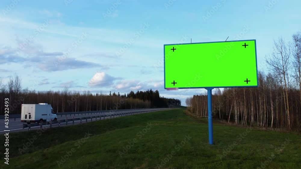 Mock up concept to place your image, logo, slogan. Billboard poster ...