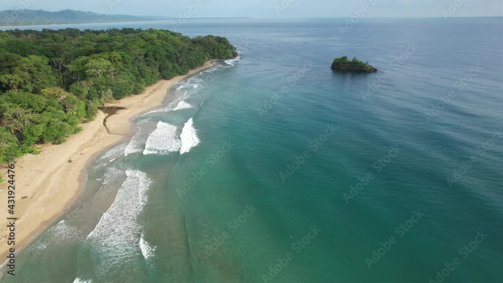 Caribbean Coast of Limon in Costa Rica -aerial views of Cocles ...