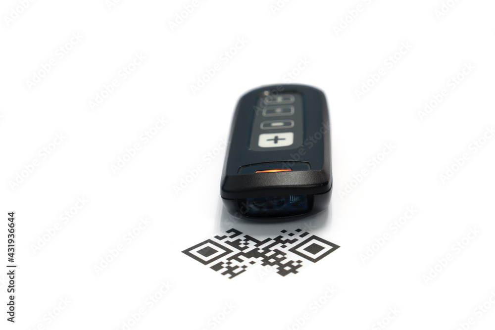 Documents waiting to read by barcode reader for convert data into the ...