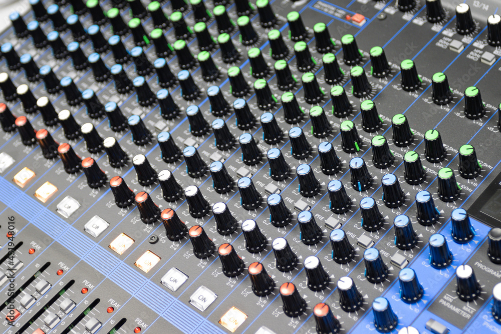 Audio control buttons Sound Control Hi Fi system The audio equipment ...