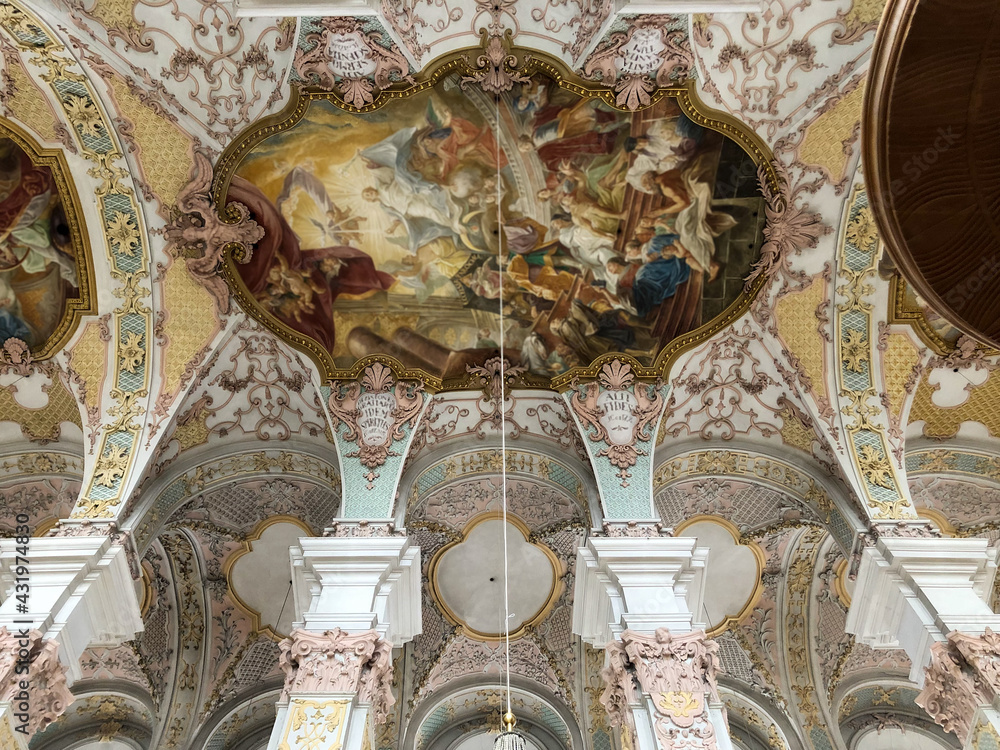 Oppulent Bavarian Baroque and rococo interior style architecture inside ...