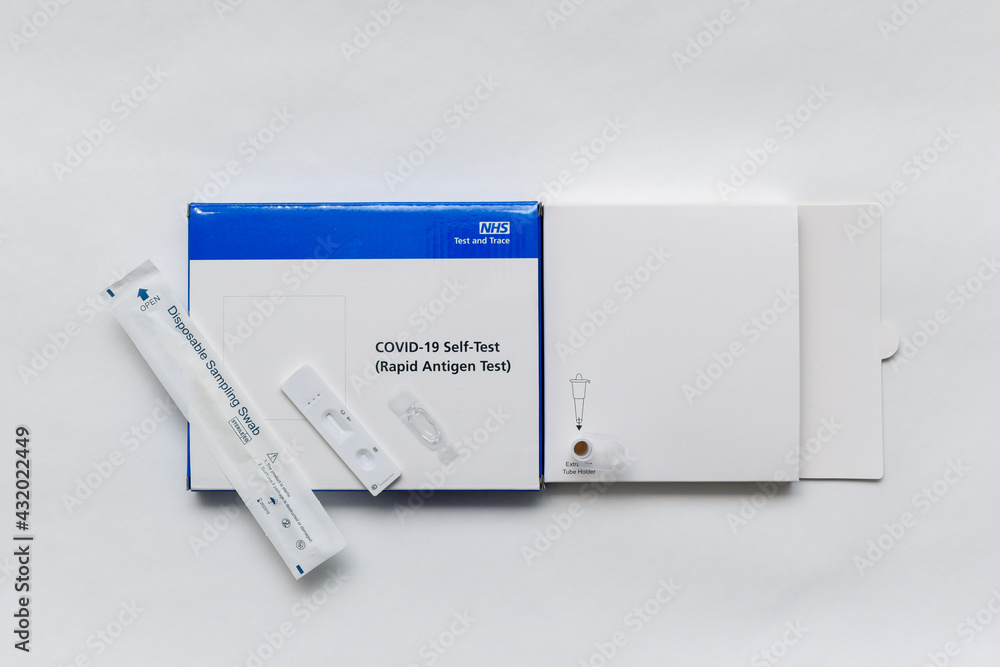 St Albans, Hertfordshire/England - 5 May 2021 - NHS provide coronavirus ...