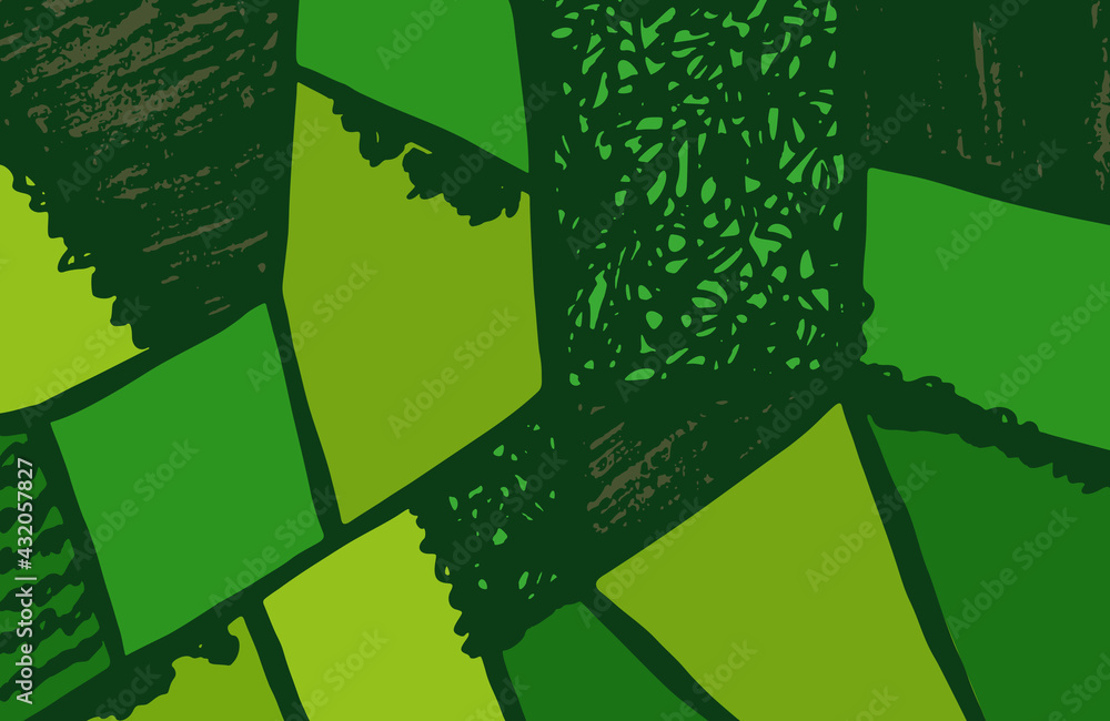 Drawing of farm land, aerial view vector landscape of countryside Stock ...