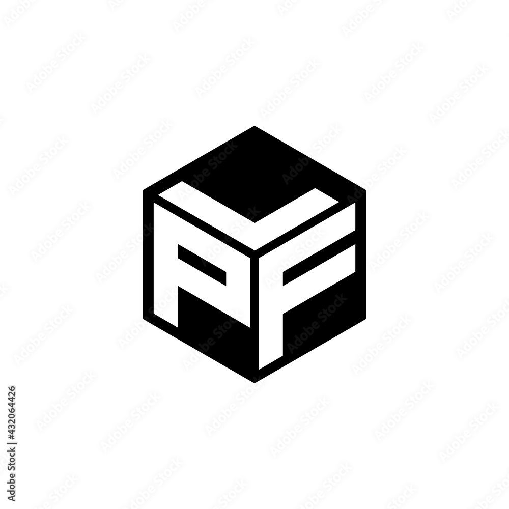 PFL letter logo design with white background in illustrator, vector ...