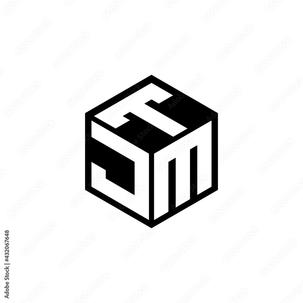 JMT letter logo design with white background in illustrator, vector ...
