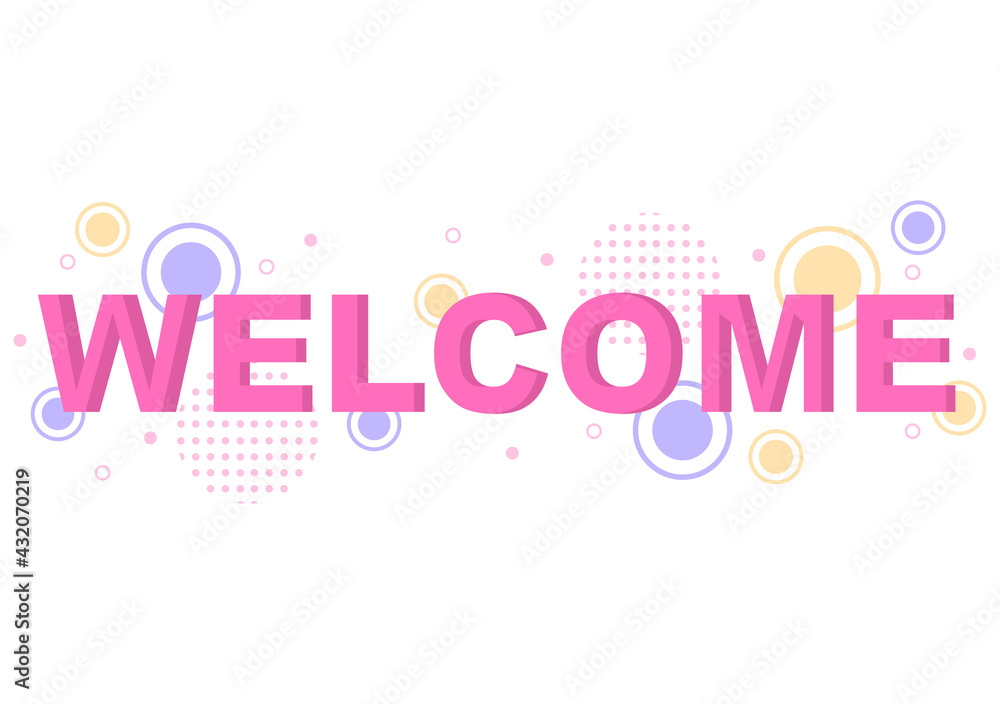 Welcome Vector Illustration For The Opening Of Web Page, Banner ...