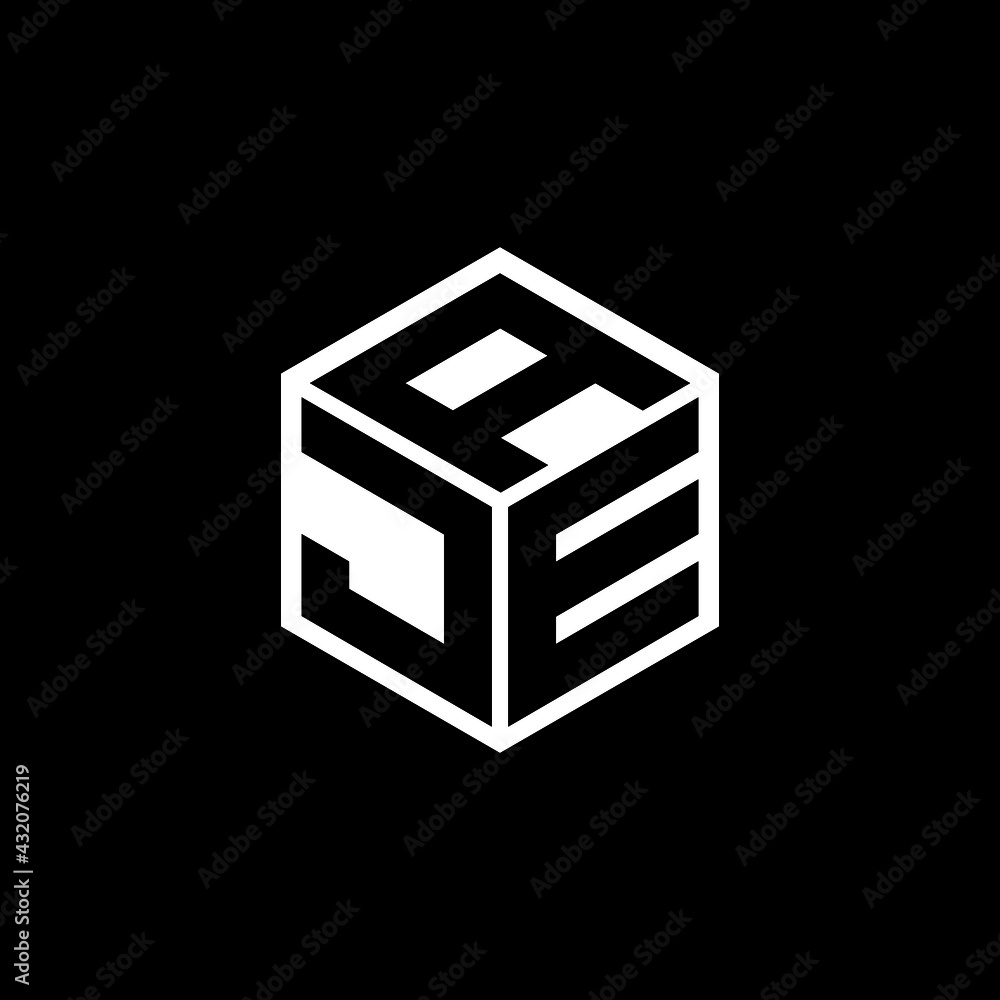 JEA letter logo design with black background in illustrator, vector ...