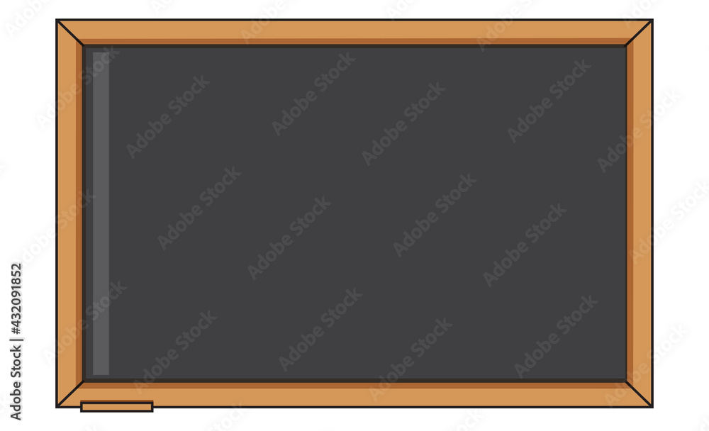 blackboard vector illustration,isolated on white background Stock ...