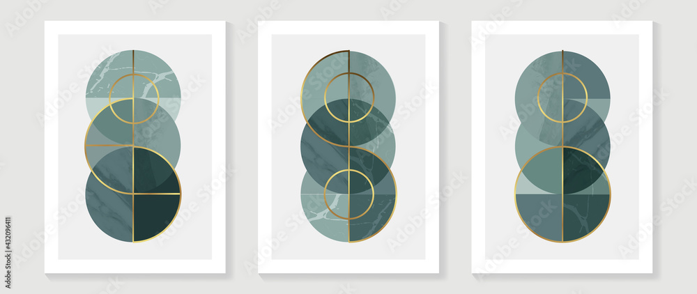 Abstract Math art background vector. Modern block color art wallpaper ...