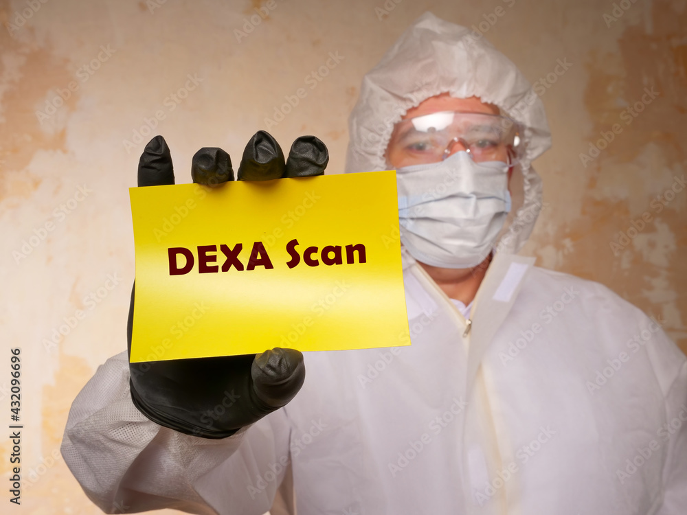 Healthcare concept meaning DEXA Scan Bone density scans with ...