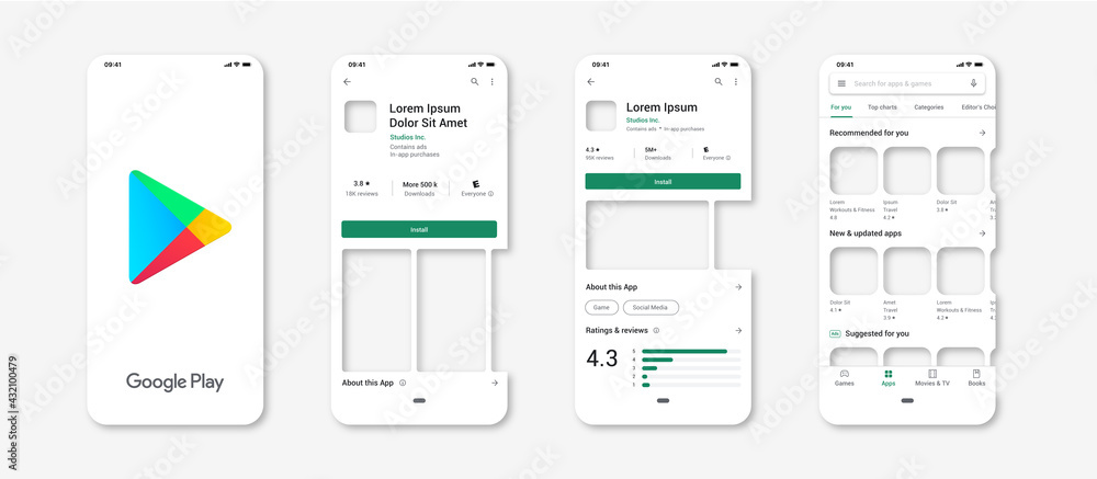 Template Google Play Store Mobile Interface Application Isolated Template Google Play Store Mobile Interface Application Isolated