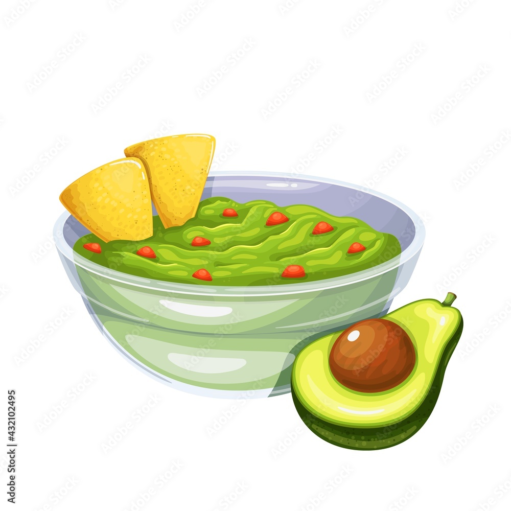 Chips And Guacamole Clipart
