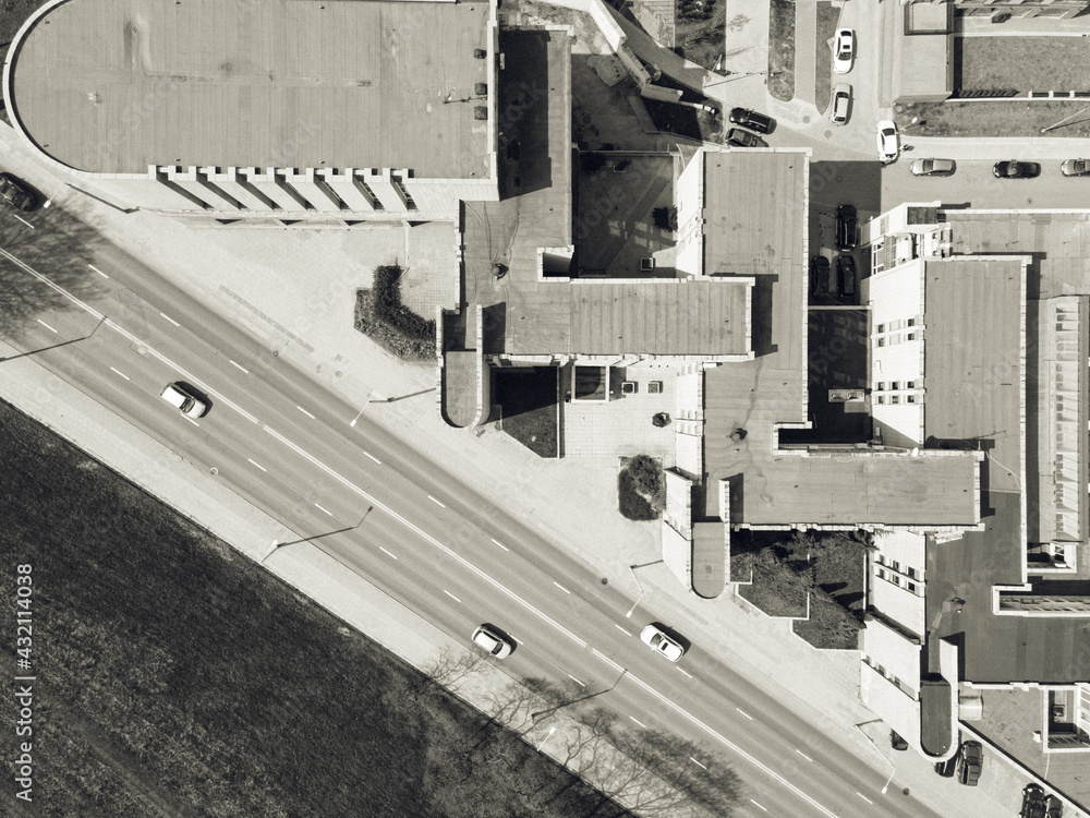 Strange concrete building shapes from above - soviet architecture in ...