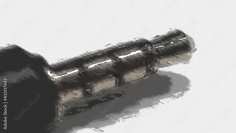 Abstract mini jack plug. Stylization under the abstract audio plug male ...