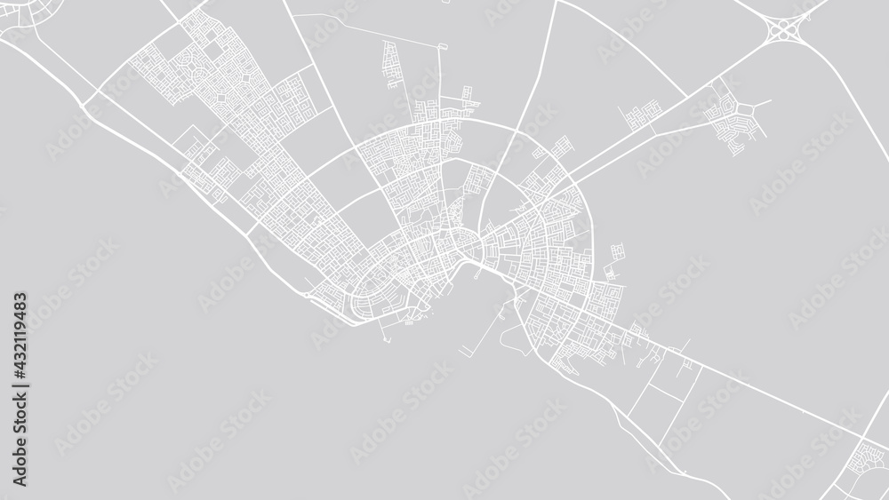 Urban vector city map of Yanbu, Saudi Arabia, Middle East Stock Vector ...