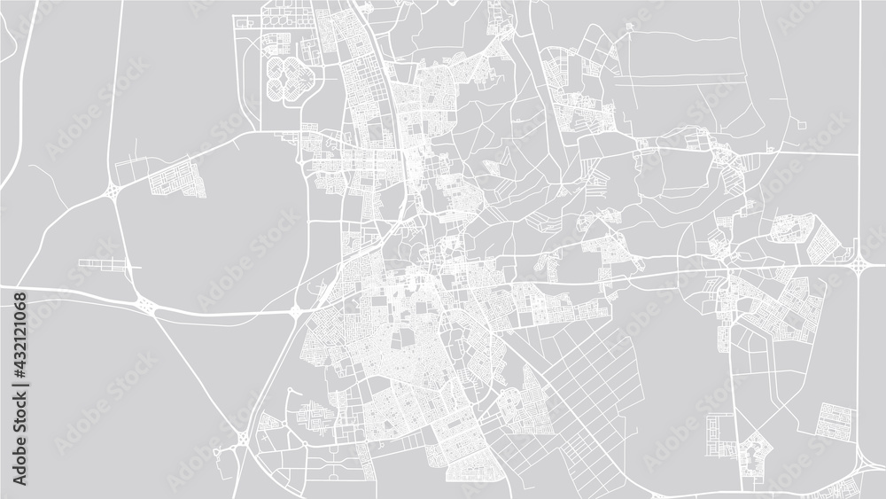 Urban vector city map of Al Hofuf, Saudi Arabia, Middle East Stock ...