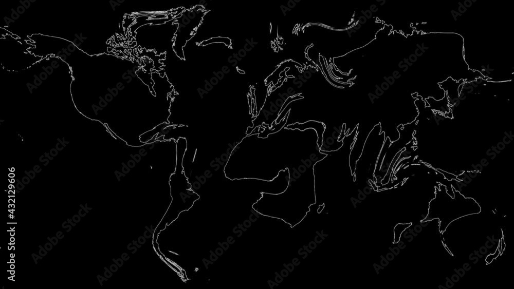 Vidéo Stock Abstract Weather forecast map borders HUD.Looping animation ...