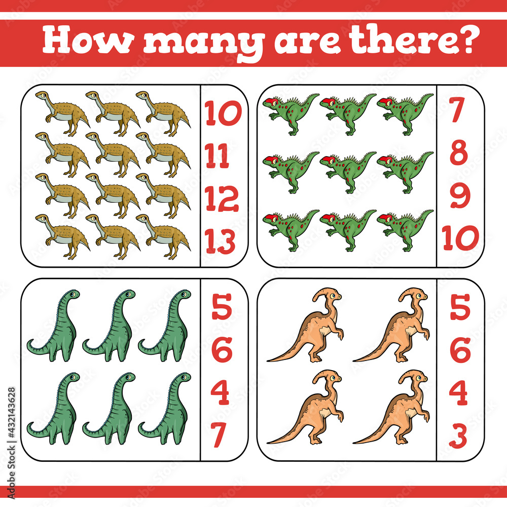 How many are there Counting Game for Preschool Children. Count how many ...